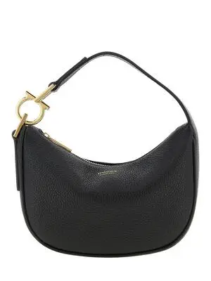 FERRAGAMO Gancini Handbag - Black