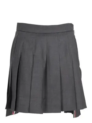 Thom Browne Thigh-length Pleated Skirt - Med Grey