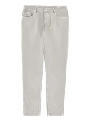 Brunello Cucinelli Cotton Denim Straight Jeans - Grey