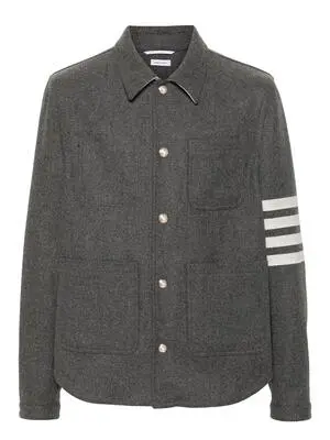 Thom Browne Felted Utility Jacket - Med Grey