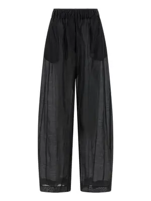 THELATEST Dora Light Muslin Pants - Black