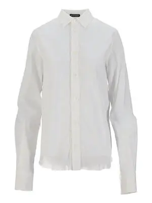 ANN DEMEULEMEESTER Liek Classic Cotton Shirt - Natural White