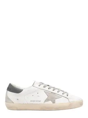 GOLDEN GOOSE Super-star Leather Sneakers - White/ice/dark Gray