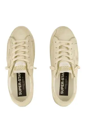 GOLDEN GOOSE Super-star Suede Sneakers - Eggnog