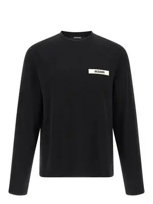Jacquemus Le T Shirt Gros Grain' T Shirt - Black