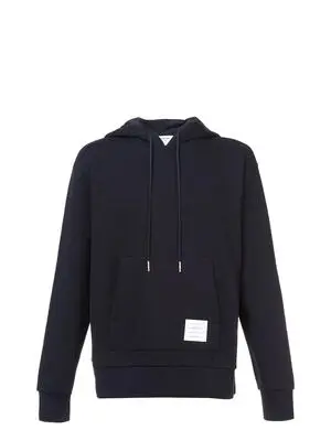 Thom Browne Hoodie With Rwb Stripe - Navy