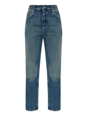 Rick Owens Straight Leg Jeans - Washed Indigo