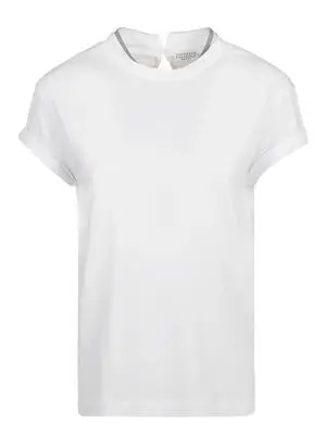 Brunello Cucinelli Cotton Jersey T-shirt - White