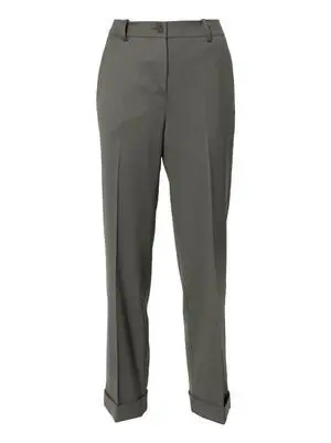 PAROSH Tailored Virgin Wool-blend Trousers - Stone