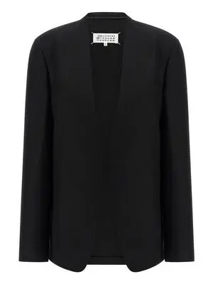 MAISON MARGIELA Virgin Wool Blazer - Black
