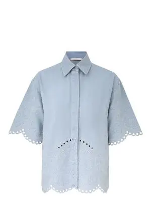 Zimmermann Denim 'daylight' Shirt - Baby Blue