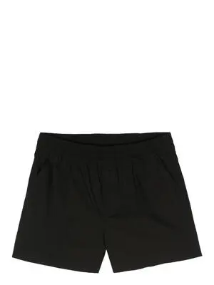 PAROSH Pressed Crease Poplin Shorts - Nero