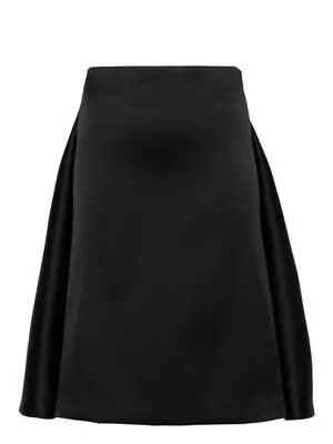 PAROSH Layered Detail Midi Skirt - Nero
