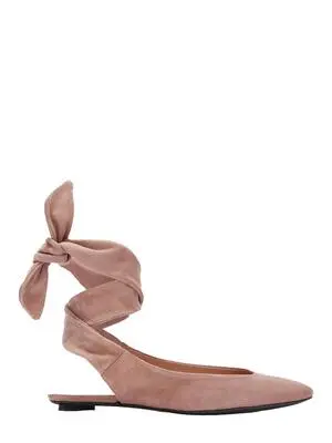 Attico Cloe Ballerina Shoes - Mud