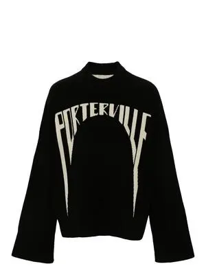 Rick Owens Porterville Jumbo Crewneck - Black/pearl