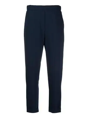 PAROSH Cropped Slim-fit Trousers - Blu