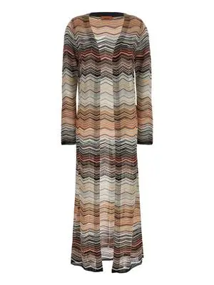 MISSONI Chevron Lamé Cardigan