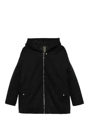 Rick Owens Hooded Peter Coat - Black