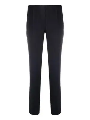 PAROSH Tapered Leg Trousers - Navy