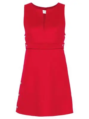 PAROSH Leak Belted Mini Dress - Rosso