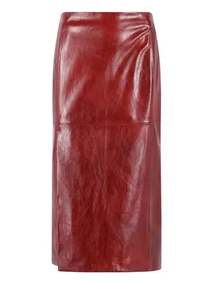 SPORTMAX Leather Straight Skirt
