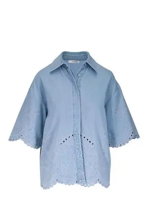 Zimmermann Daylight Denim Shirt - Clear Blue