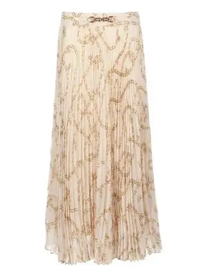 Zimmermann Pleated Sunray Skirt - Ivory