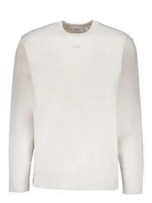 Off White Long Sleeve T Shirt - White