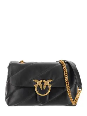 Pinko Love Classic Puff Bag - Nero-antique Gold