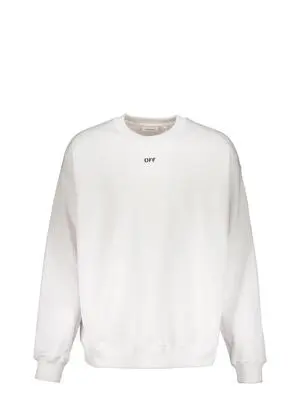 Off White Logo Sweatshirt - White