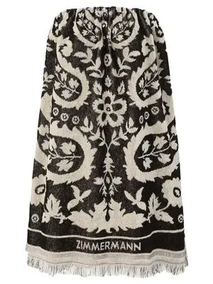 Zimmermann Rhiannon Terry Mini Dress - Black