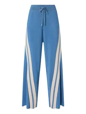 Pinko Sports Pants With Stripes - Clear Blue