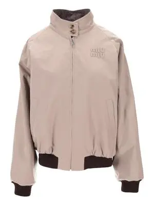 Miu Miu Reversible Bomber Jacket - Argilla+cacao+grigio