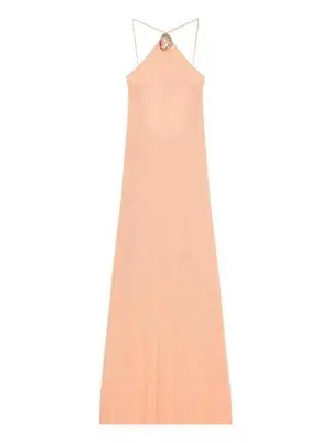 Alanui Halter Neck Dress - Soft Pink
