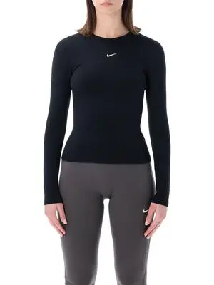 Nike Long-sleeve Fitted Top - Black