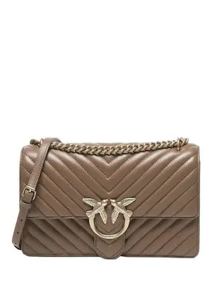 Pinko Love One Classic Shoulder Bag - Brown