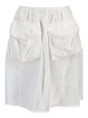 Miu Miu Poplin Skirt - Bianco