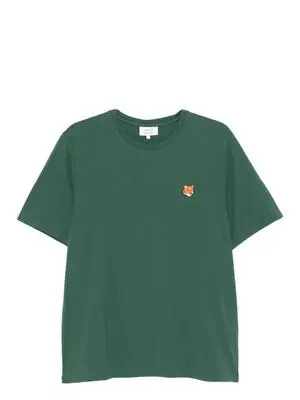 Maison Kitsuné Fox Head Cotton T Shirt - Green
