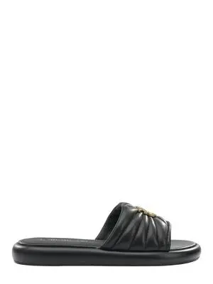 Pinko Leather Sandals - Black