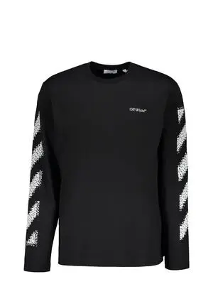 Off White Logo Sweatshirt - Black