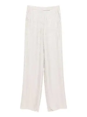 Emporio Armani Straight Leg Trousers - Beige