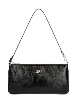 COURREGES Leather Mini Bag - Black
