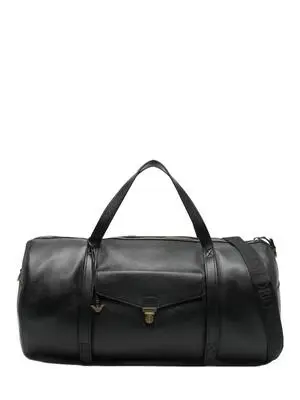 Emporio Armani Leather Duffle Bag - Black