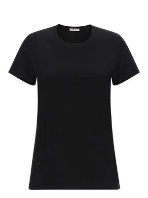 Moncler Logo Cotton T-shirt - Black