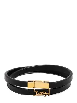 Saint Laurent Nappa Bracelet - Noir