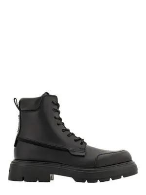 FERRAGAMO Lace Up Boots - Black