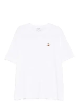 Maison Kitsuné Dreaming Fox Cotton T Shirt - White