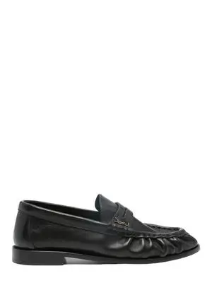 Saint Laurent Leather Loafers - Black