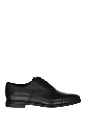 FERRAGAMO Leather Loafers - Black