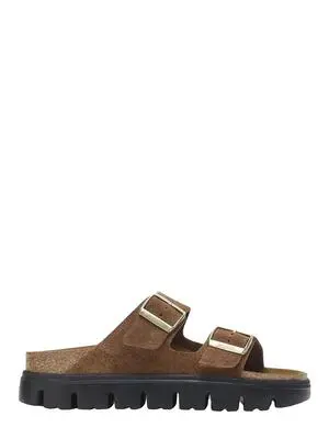 BIRKENSTOCK Arizona Double Buckle Slides - Brown